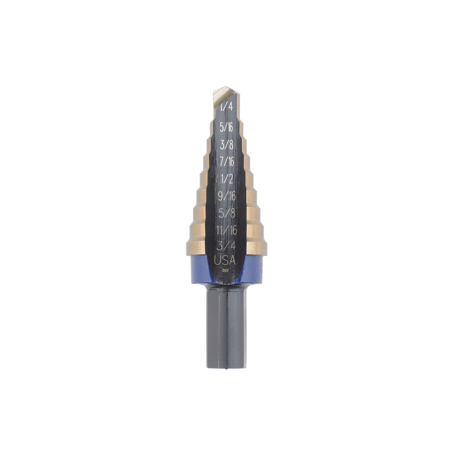 White Cap | Irwin 1/4"-3/4" Cobalt Step Bit
