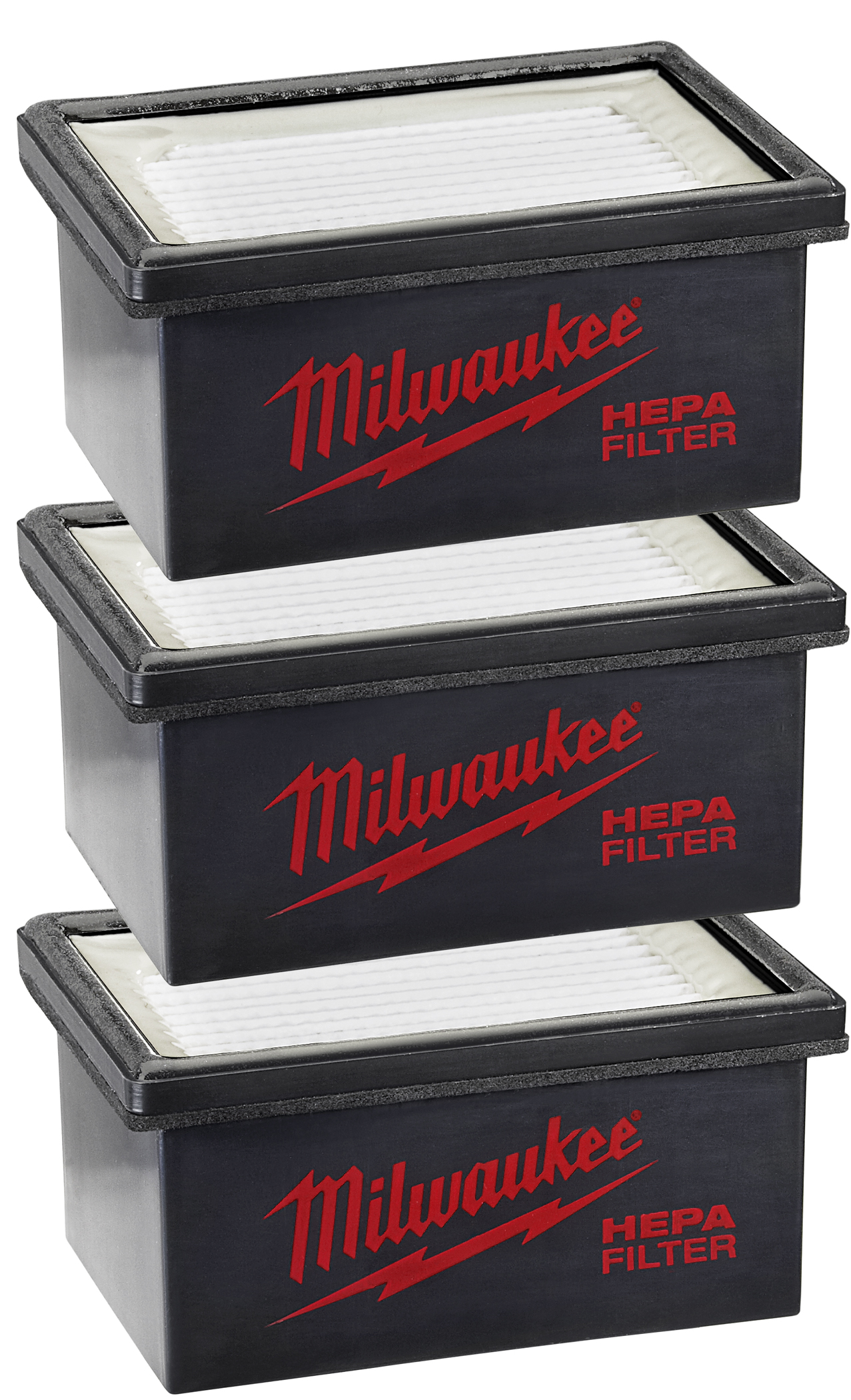 White Cap | Milwaukee HEPA Filter 3-Pack for M12 Hammervac Univ Dust ...