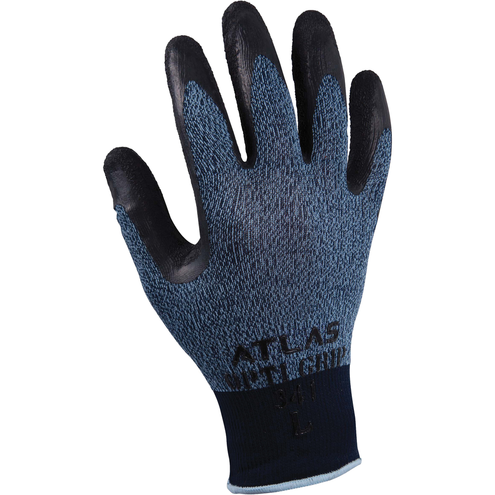 White Cap | Med Gray With Purple Dip Palm Coated Showa Atlas 341 Gloves White Cap | Med Gray With Purple Dip Palm Coated Showa Atlas 341 Gloves