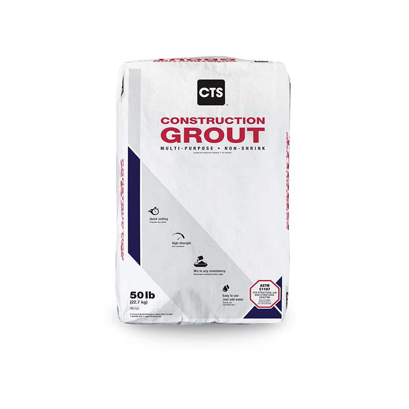 White Cap | Rapid Set CTS Cement 50 lb. Bag Powder Gray Multi-Purpose Low Construction Grout