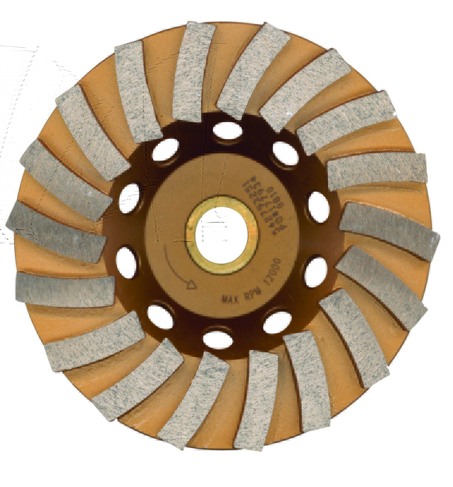 White Cap | Husqvarna 4" X 5/8" 11-Thread Elite Grind T Cup Wheel