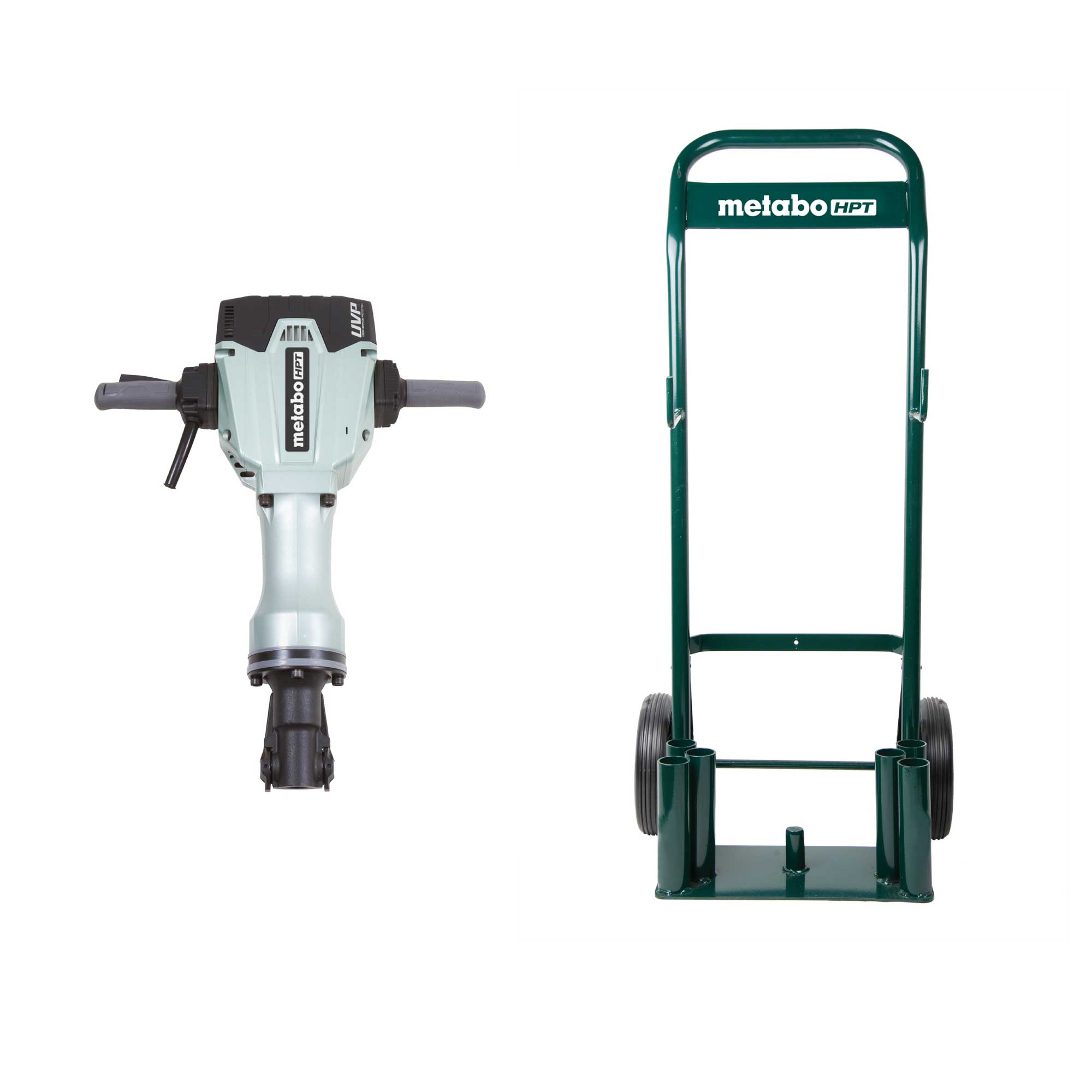 White Cap | Metabo Hpt 70 Lb 1-1/8" Hex Demolition Hammer & Cart Combo Kit