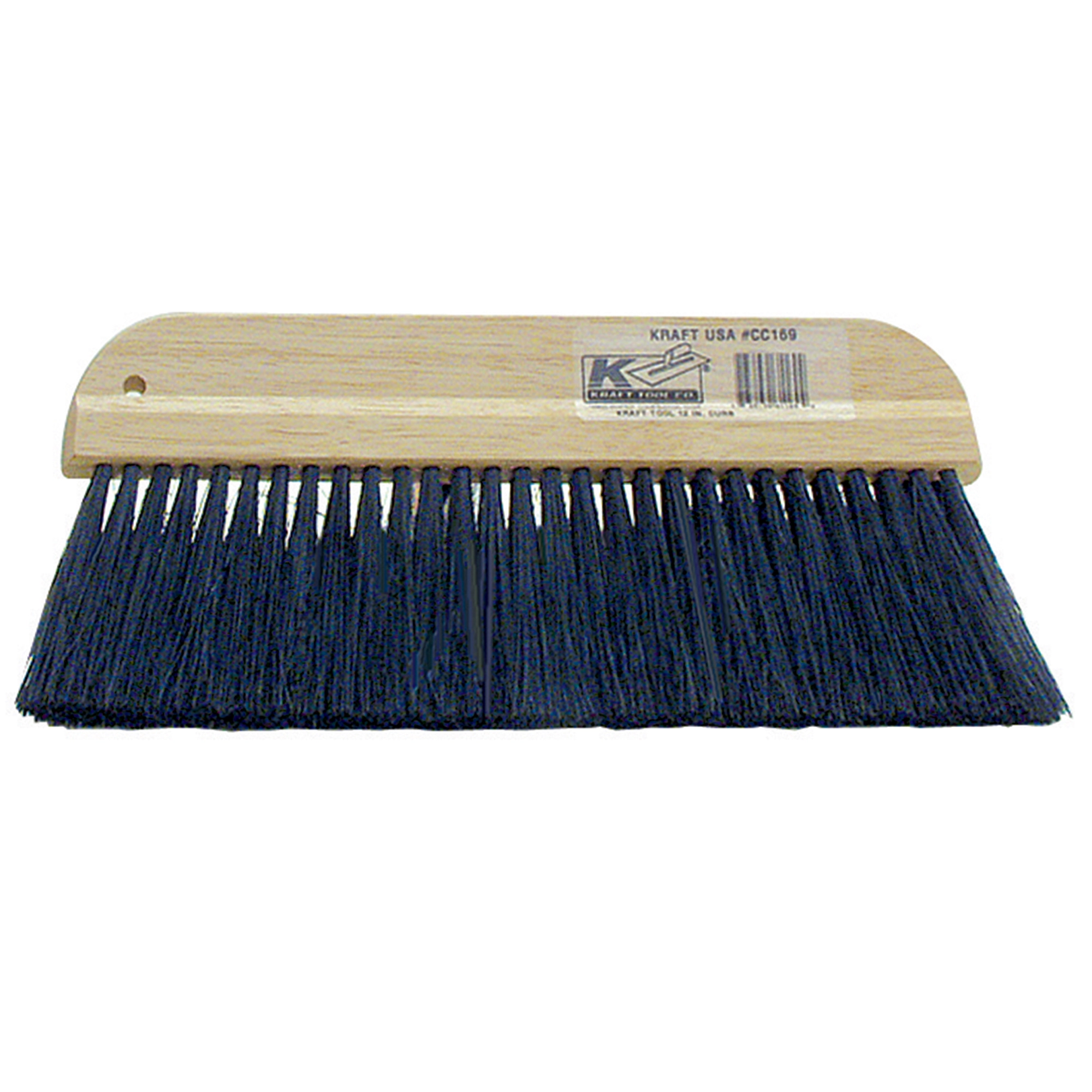 White Cap | Kraft 12" Wood Curb Brush