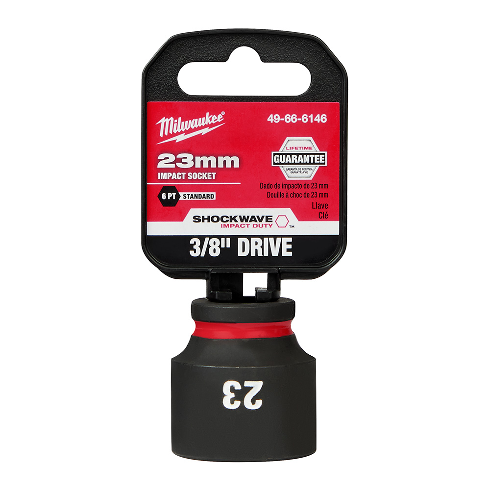 White Cap | 3/8"Drive 23Mm Shockwave Impact Duty Standard 6 Point ...