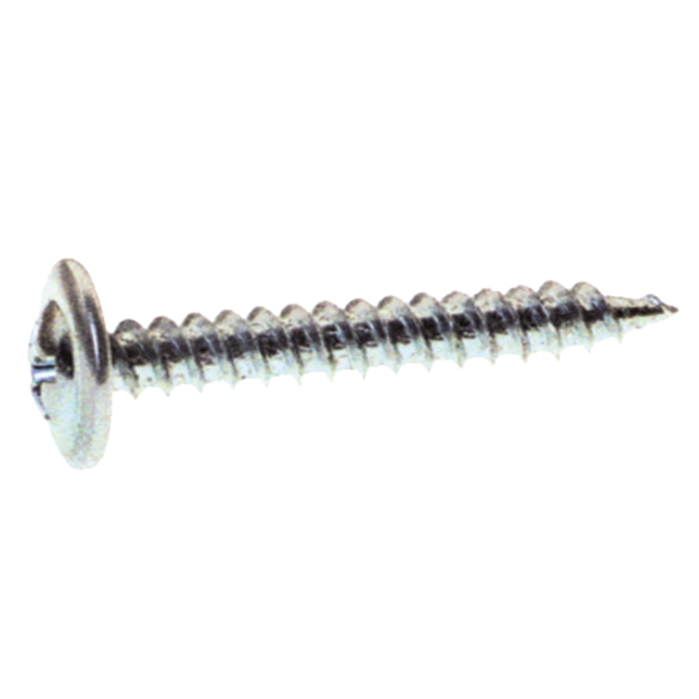 White Cap | Pro-Twist #8 x 1" Sharp Phillips Fine Zinc Plated Steel ...