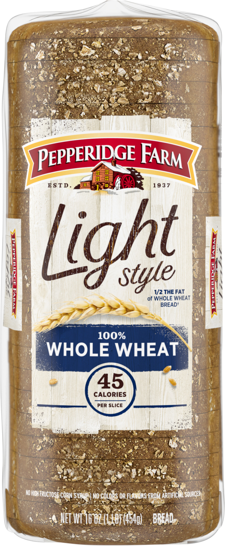 Calories in Bread, 100% Whole Wheat, Whole Grain from Pepperidge Farm