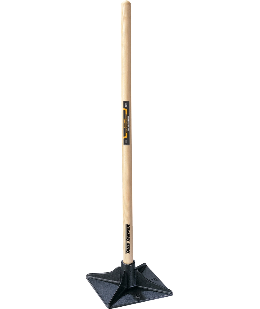 White Cap | True Temper 8" x 8" 11 lb. Tamper with Handle