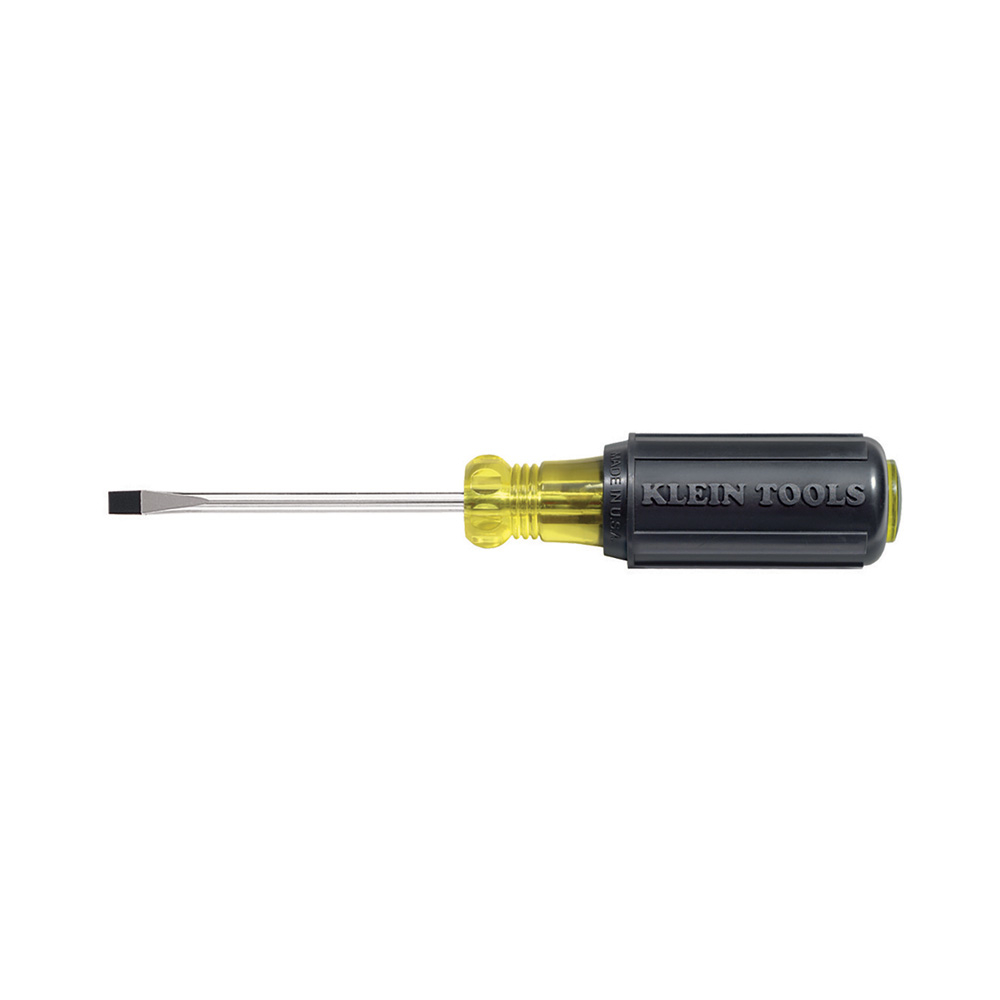 White Cap | Klein Tools 3/16" x 3" Round Shank Screwdriver