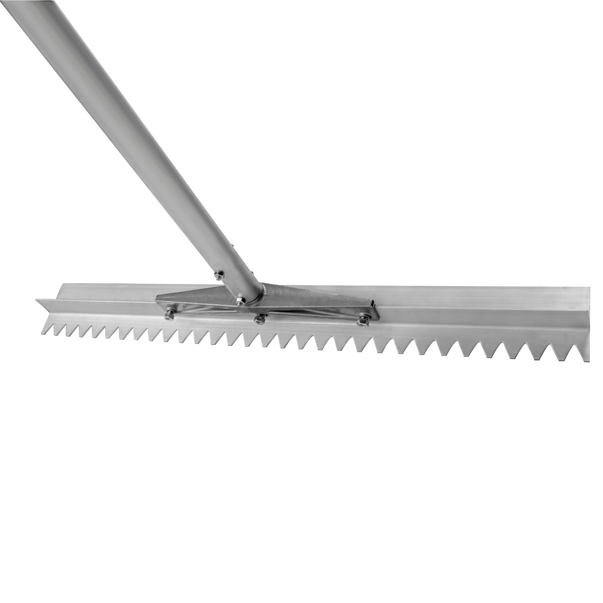 Kraft 36" Magnesium Asphalt Lute Rake with 7' Handle - White Cap