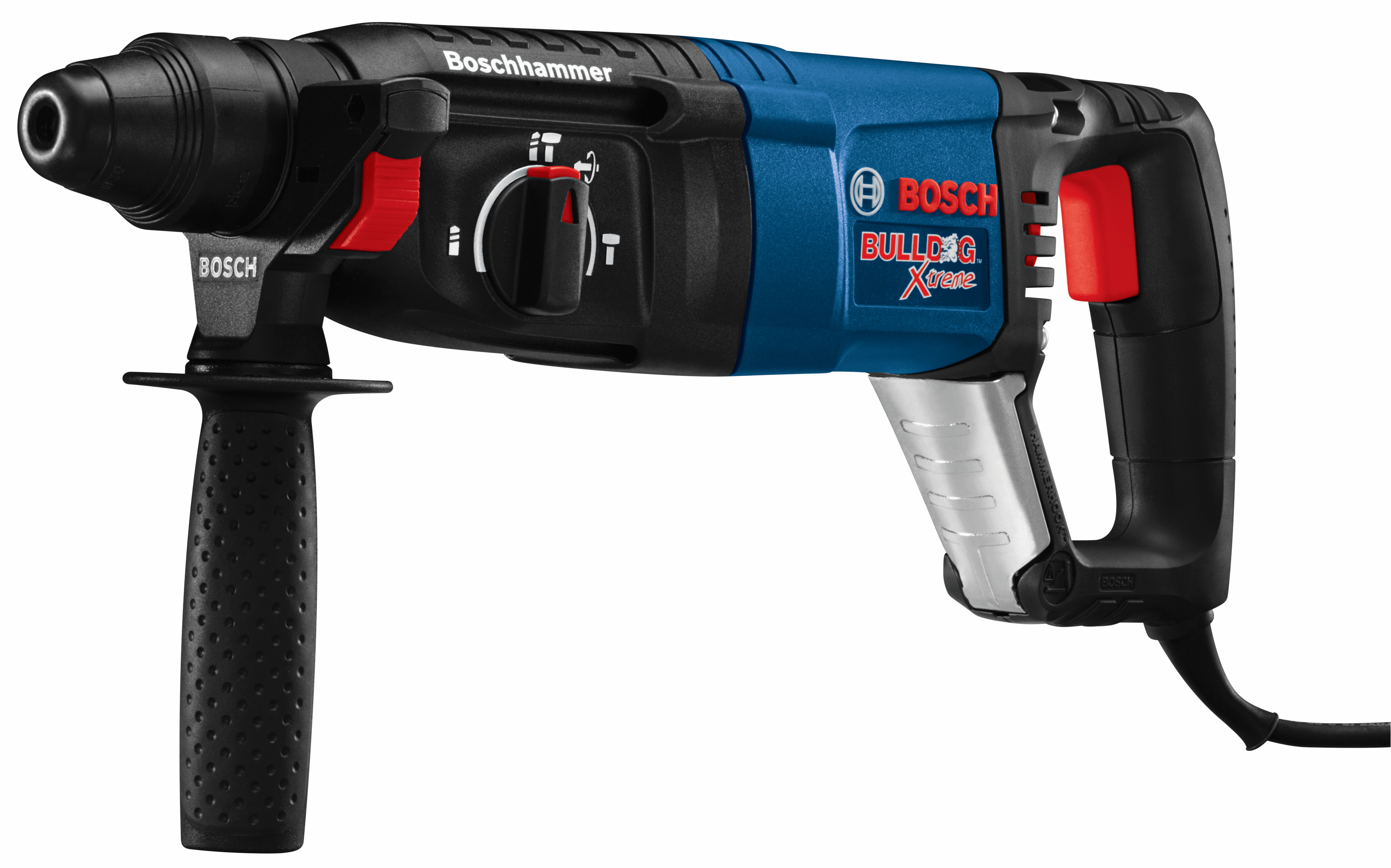 White Cap | Bosch 1" 8A VSR SDS-Plus Extreme Bulldog D-Handle Rotary Hammer