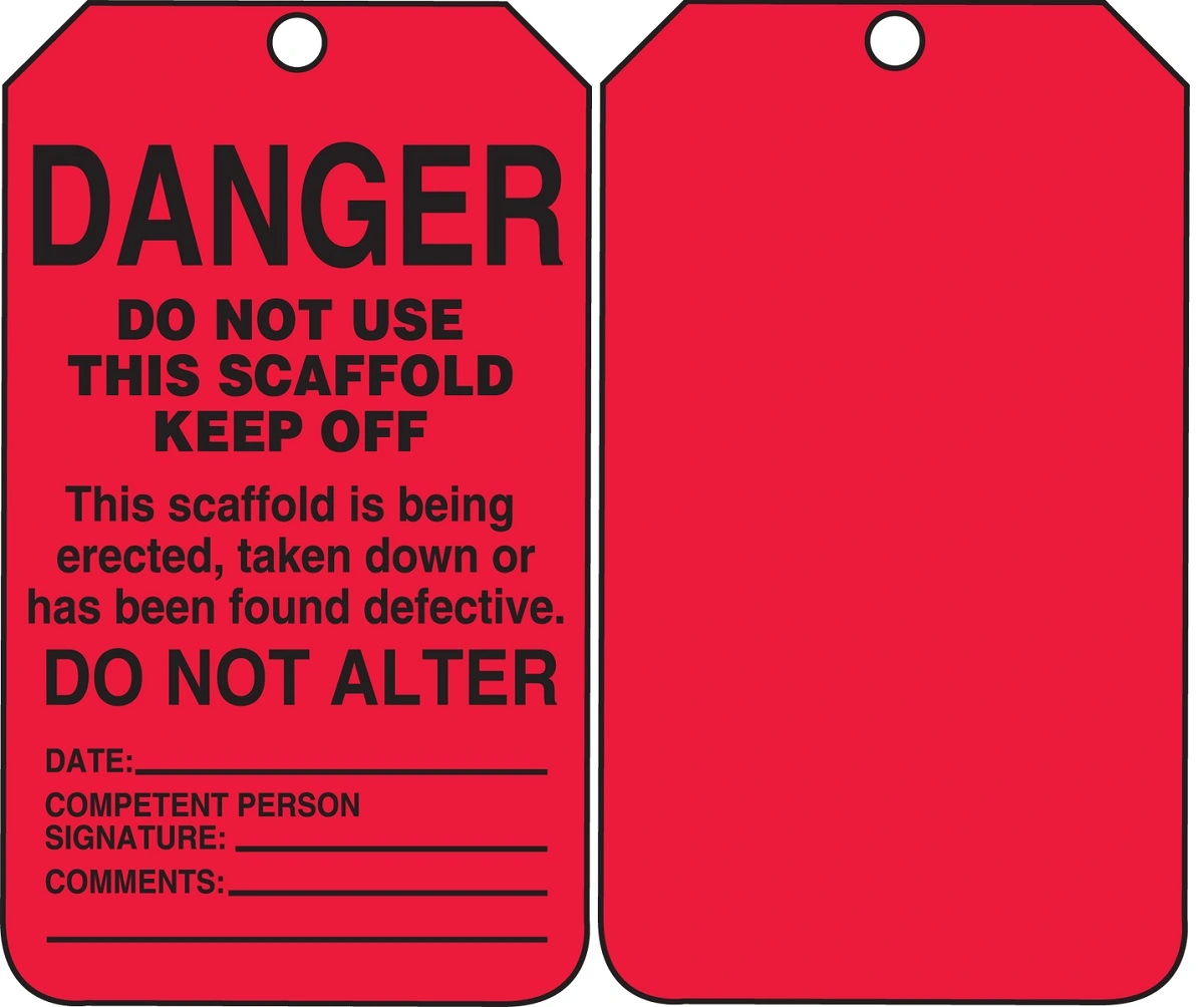 White Cap | Accuform Signs 5.75" X 3.25" Plastic Red 'Danger Do Not Use ...