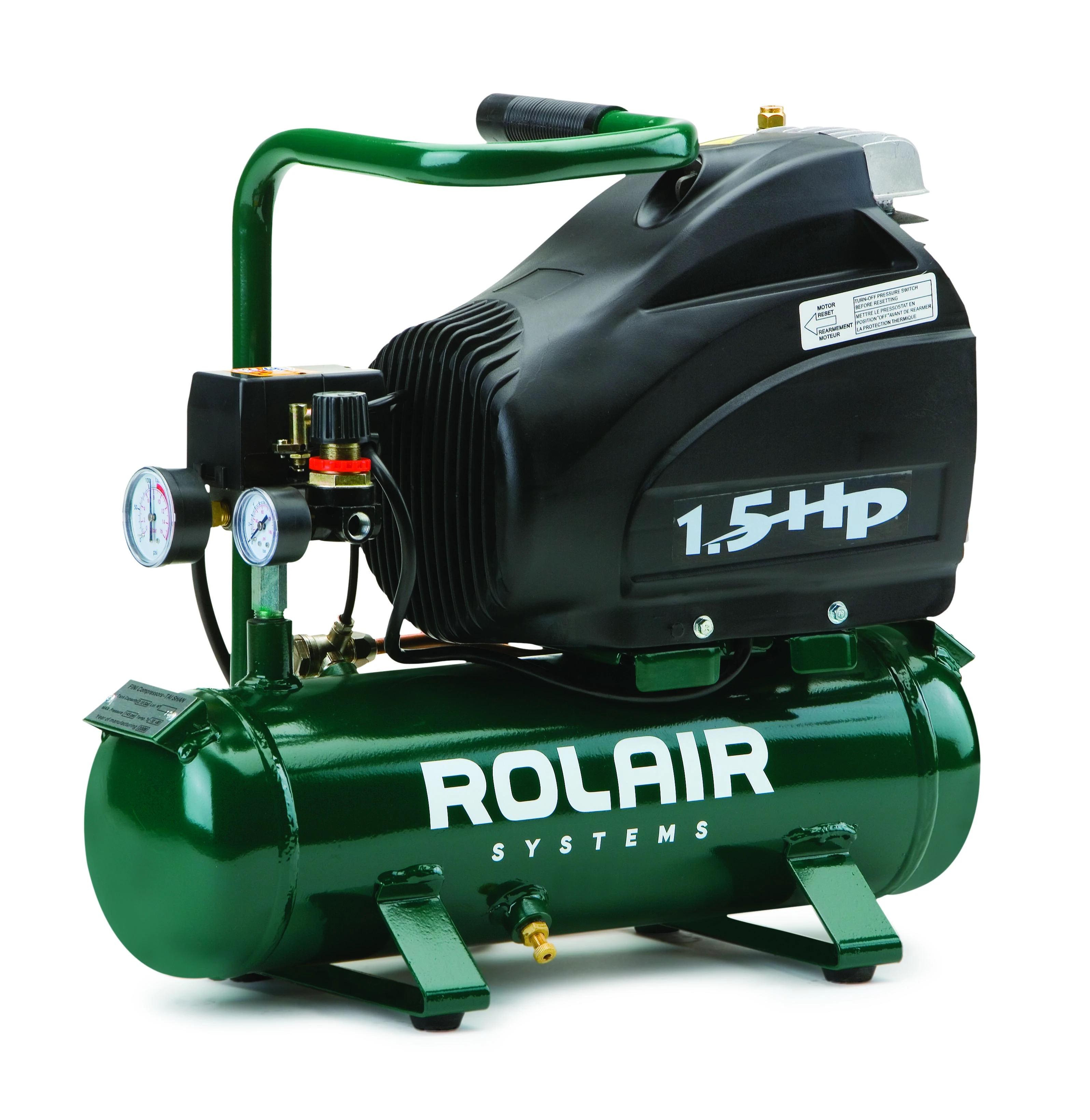 White Cap | Rol-Air 1.5Hp 2.5Gal 3.2Cfm Bull Compressor