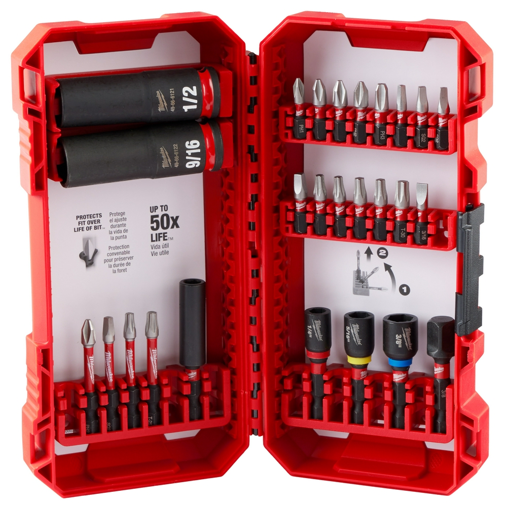 White Cap | Milwaukee 26Pc Shockwave Drive And Fasten Set