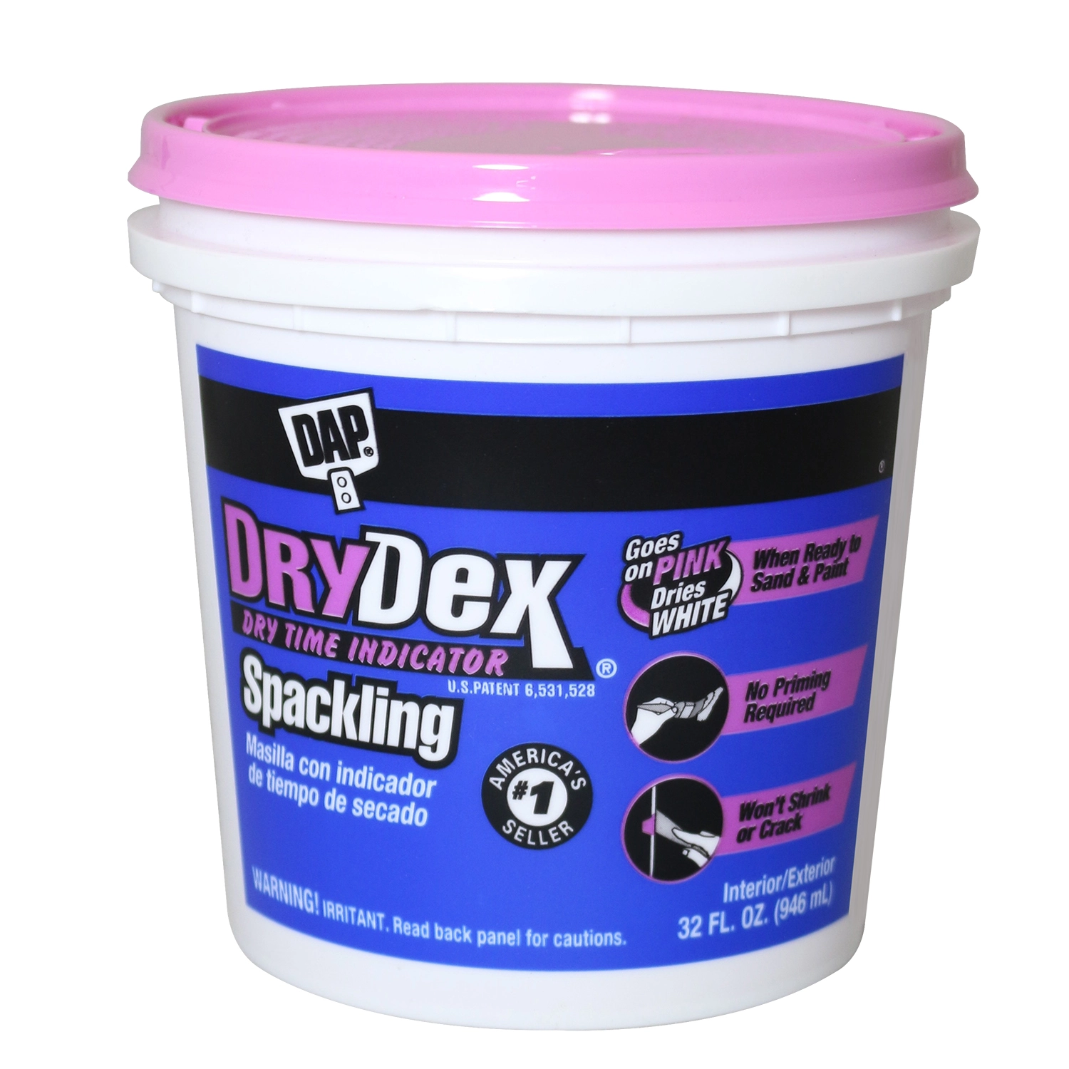 White Cap | DAP 1qt Drydex Spackle w/ Indicator
