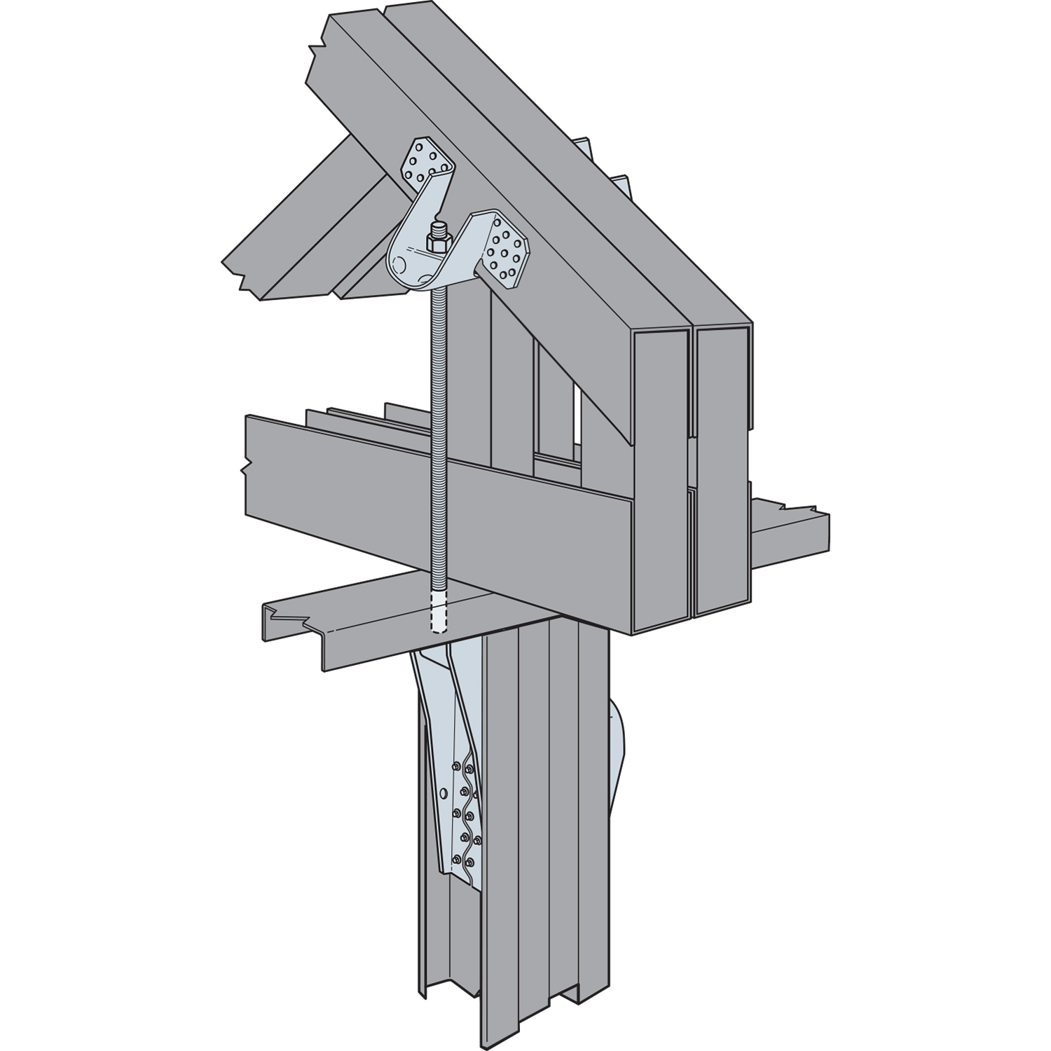 White Cap | Simpson Strong-Tie S/HD Series 10-3/8" 10 ga G90 Galvanized ...