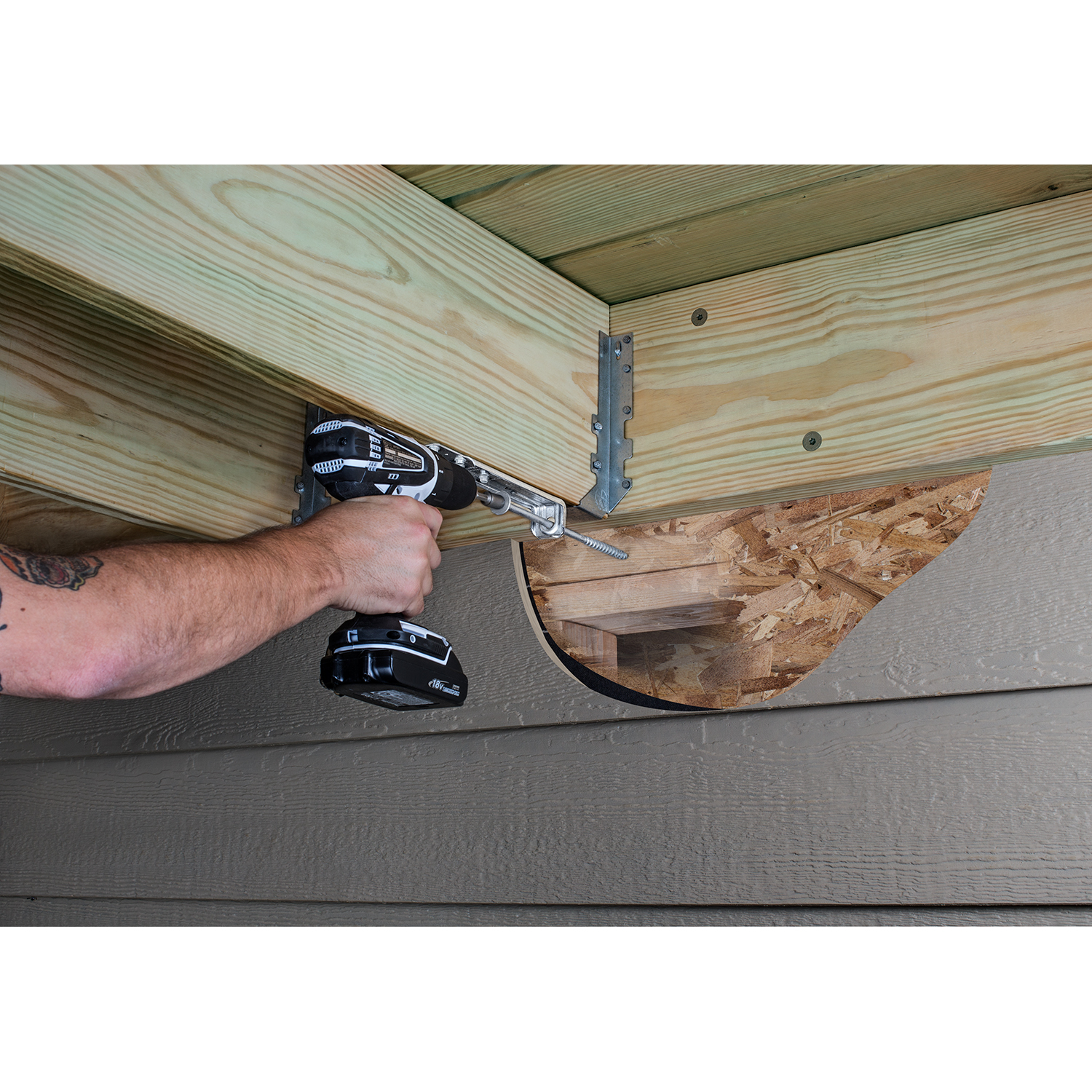 Simpson Strong-Tie DTT Series 14 ga ZMAX Coated Steel Deck Tension Tie ...