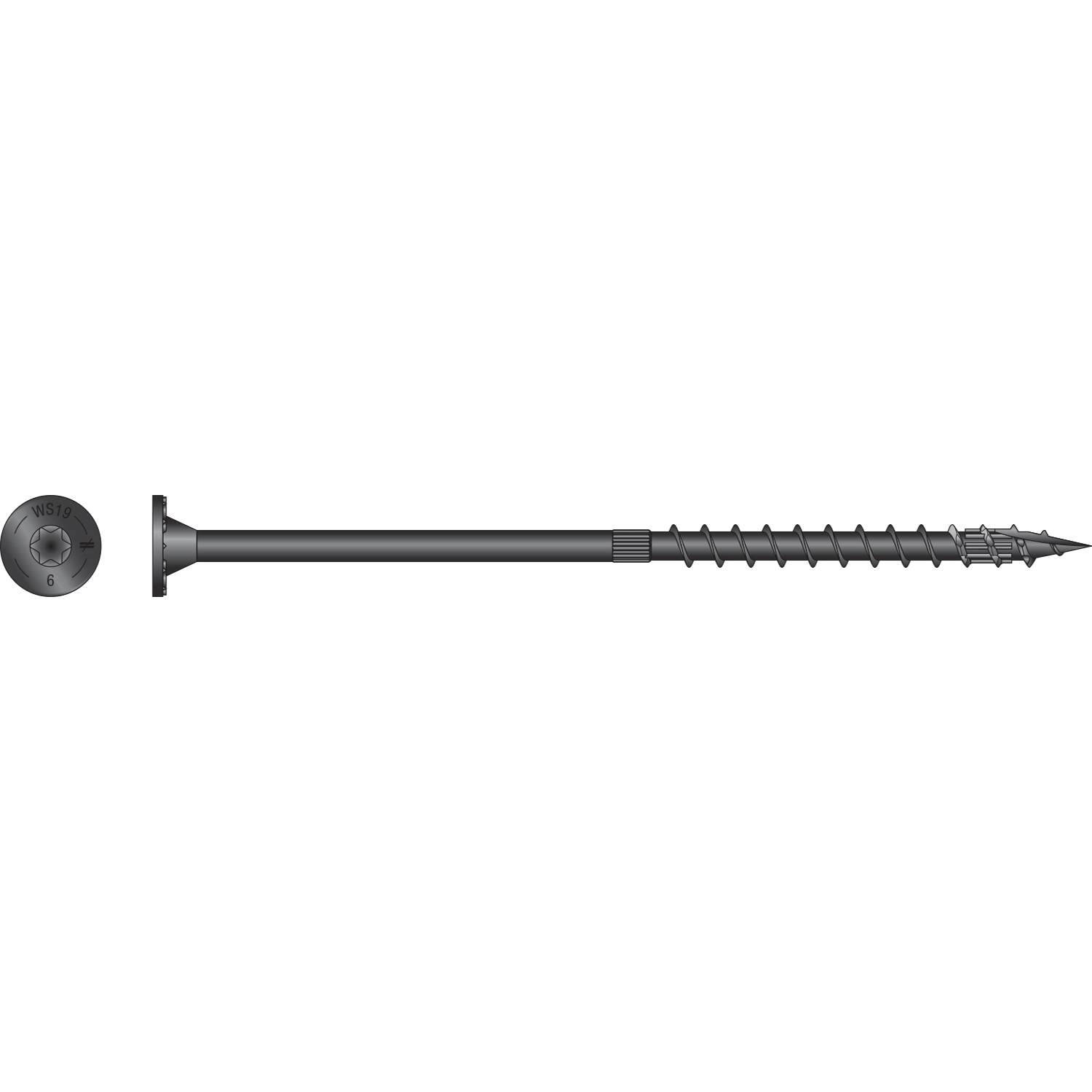 White Cap | Simpson Strong-Tie 6" Deflector Screws Mini Bulk 400 Ct
