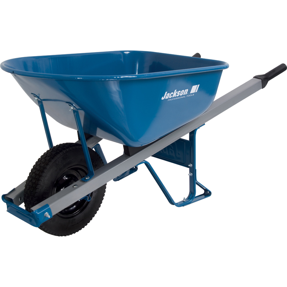 White Cap | Jackson 6 cu-ft Steel Contractor Wheelbarrow with 16 ...