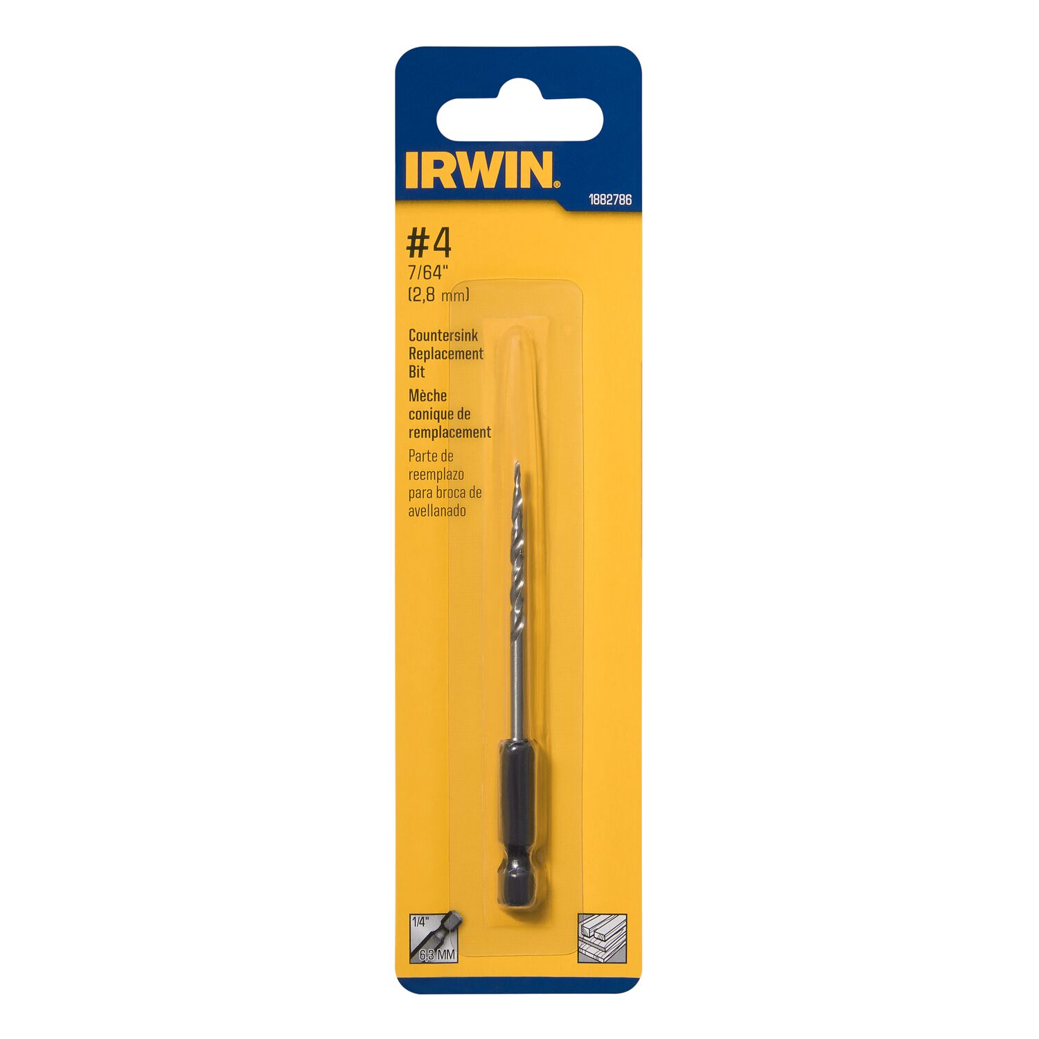 White Cap | Irwin #4 x 1-1/2 x 3-3/8" Steel Wood Countersinks ...