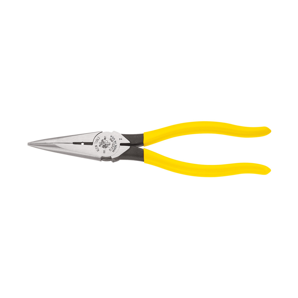 White Cap | Klein Tools 8" Side Cutting Longnose Strip Pliers