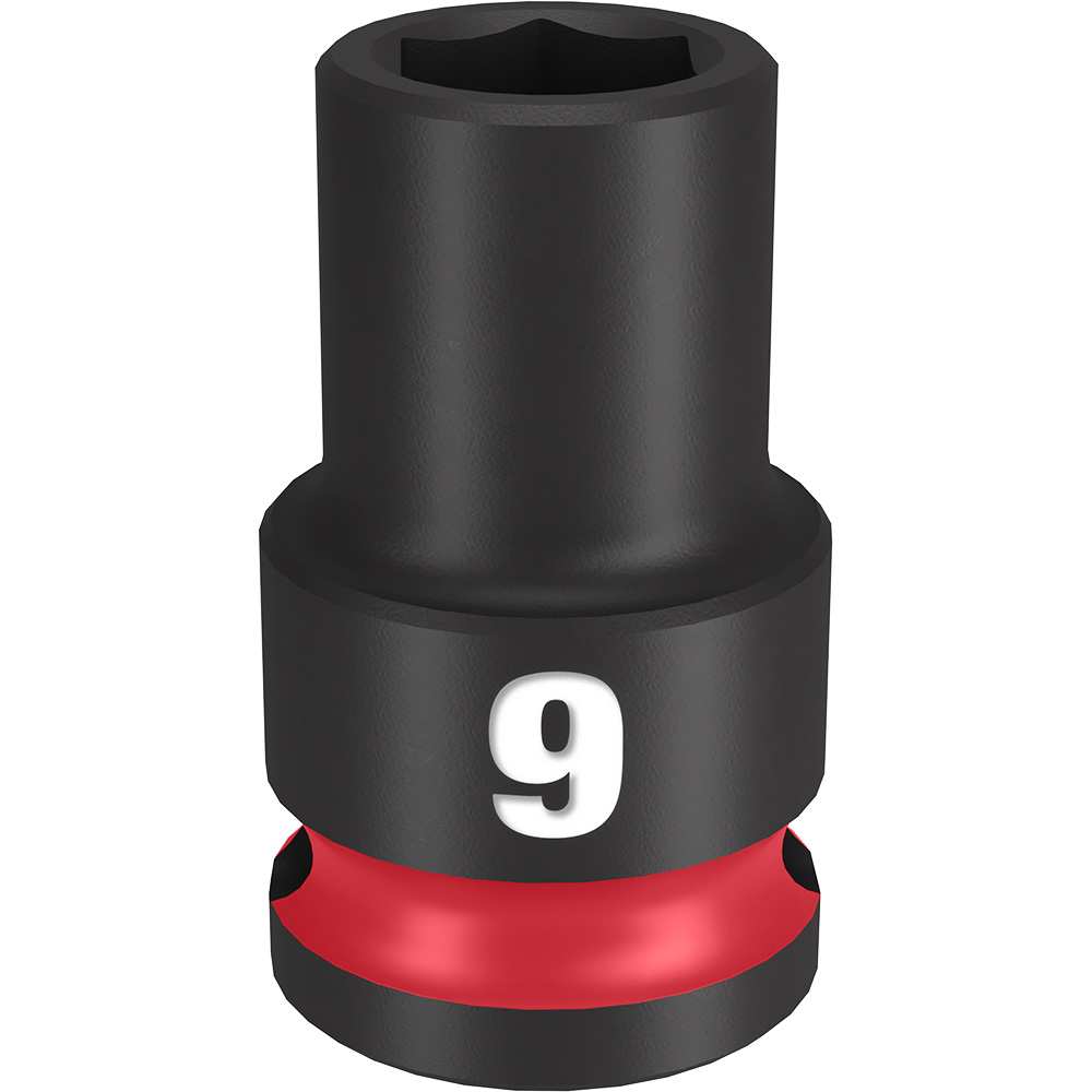 White Cap | 3/8"Drive 9Mm Shockwave Impact Duty Standard 6 Point Socket ...