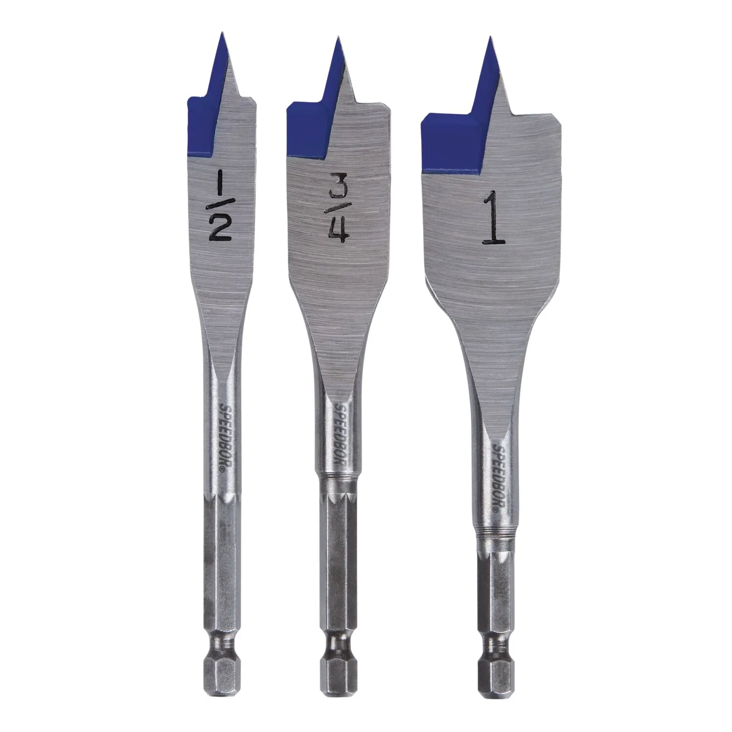White Cap | Irwin Speedbor 4" Carbon Steel 3-Piece Short Length Spade ...