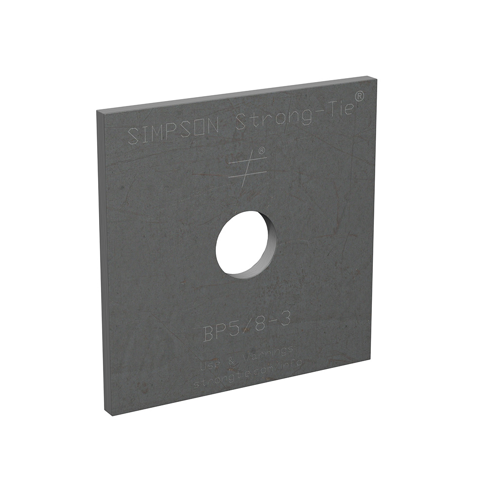 White Cap | Simpson Strong-Tie BP5/8-3 Hot Dip Galvanized Bearing Plate