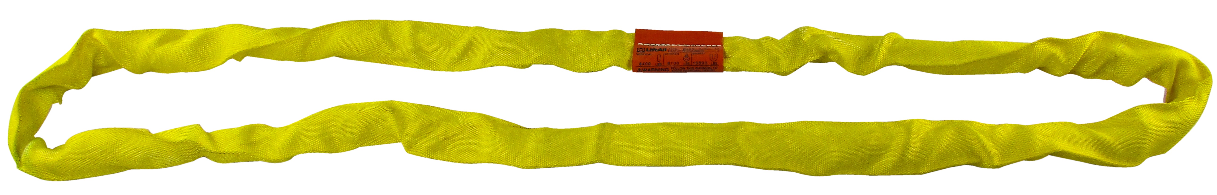 White Cap | 15' 8400Lb Yellow Polyester Vertical Round Sling Lift-All