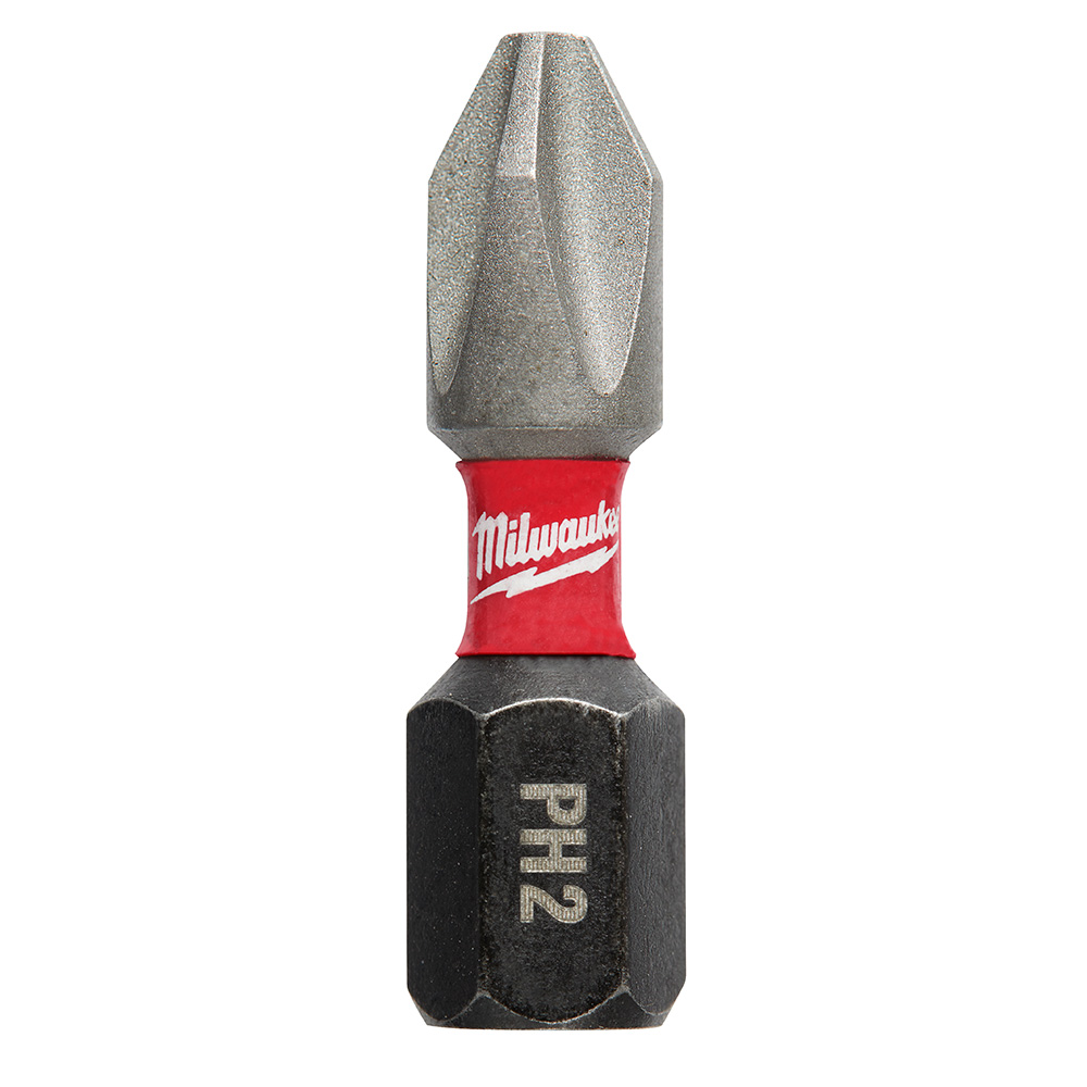 White Cap | Milwaukee 2 Shockwave Impact Phillips Insert Bits 25/Pack