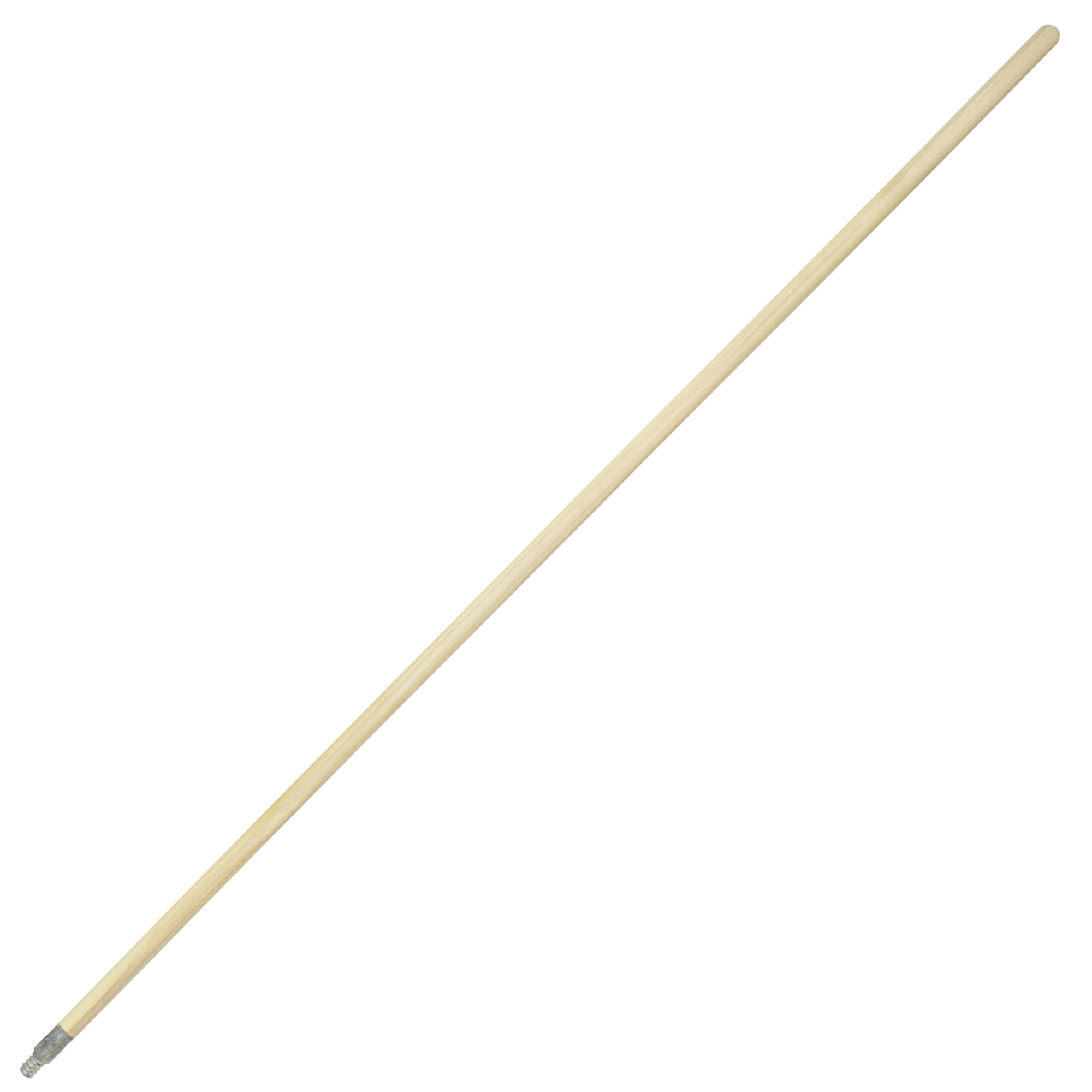 White Cap | Kraft 5' Metal Threaded Broom Handle