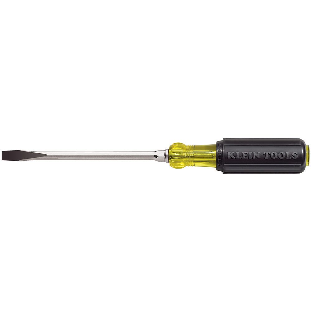 White Cap | Klein Tools 3/8" x 8" Round Shank Screwdriver