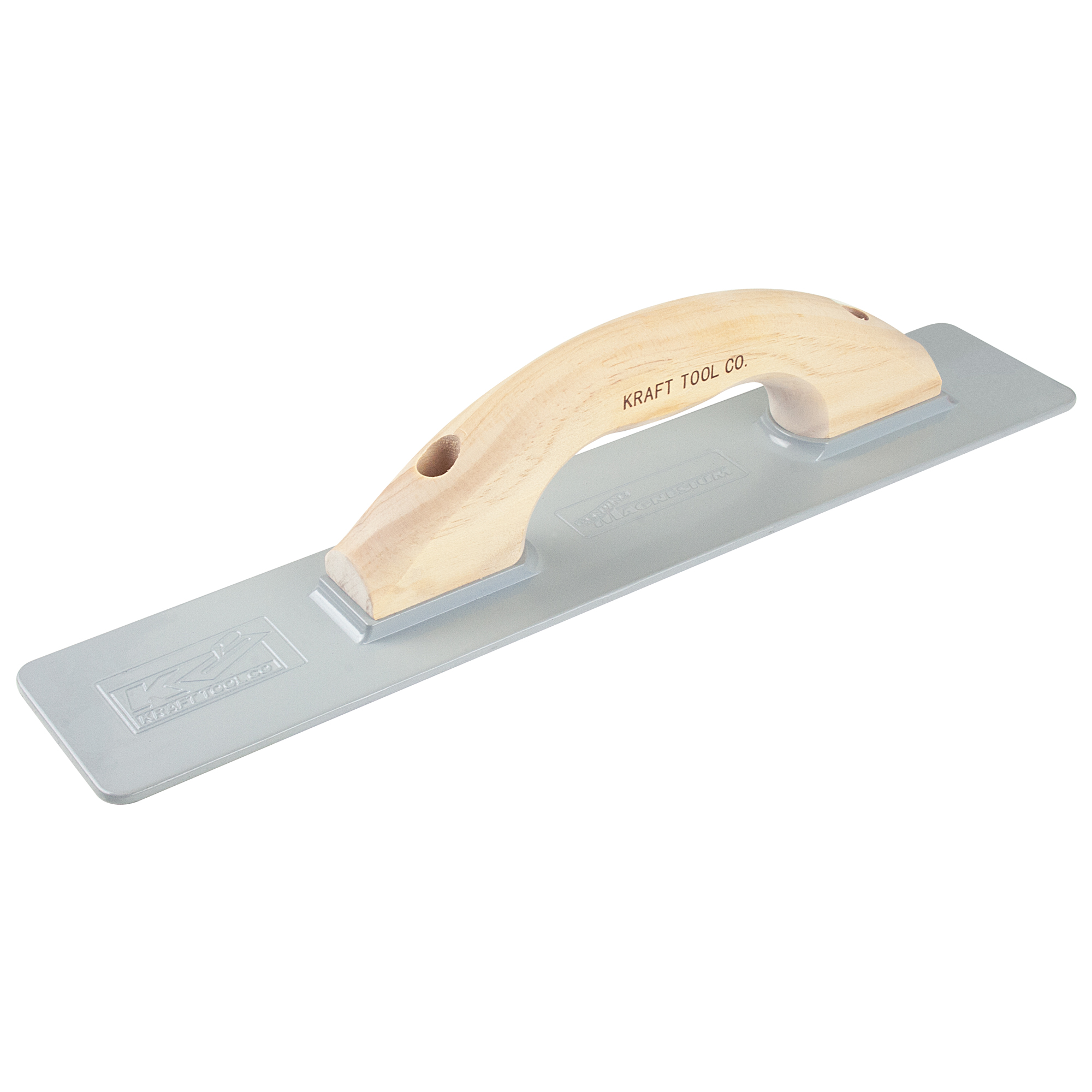 White Cap | Kraft 16" Thin Line Magnesium Float with Wood Handle